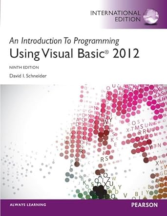 Introduction to Programming with Visual Basic 2012, An + MyLab Programming with Pearson eText ...