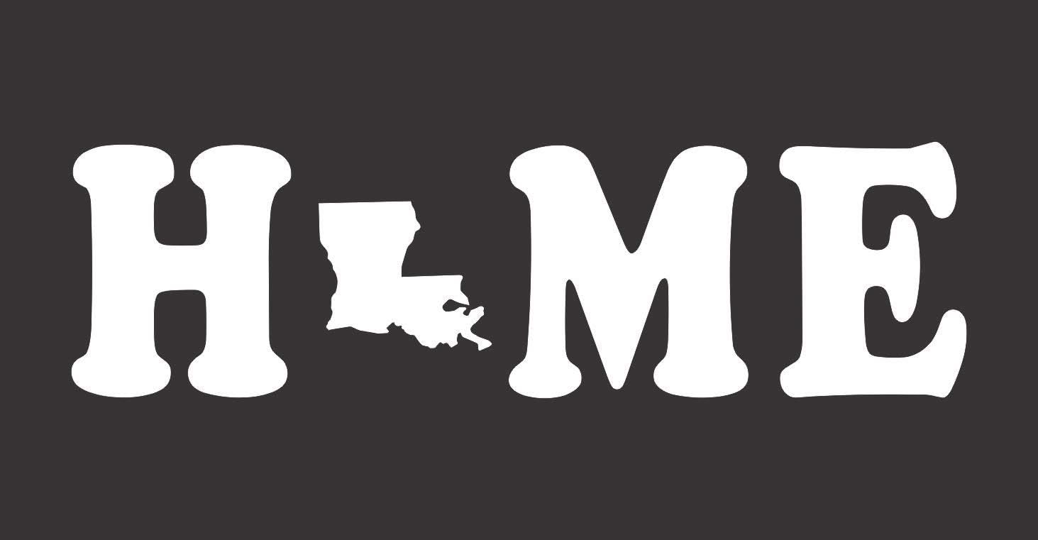Amazon.com - Home (Louisiana) - Die Cut Vinyl Window Decal/Sticker for ...