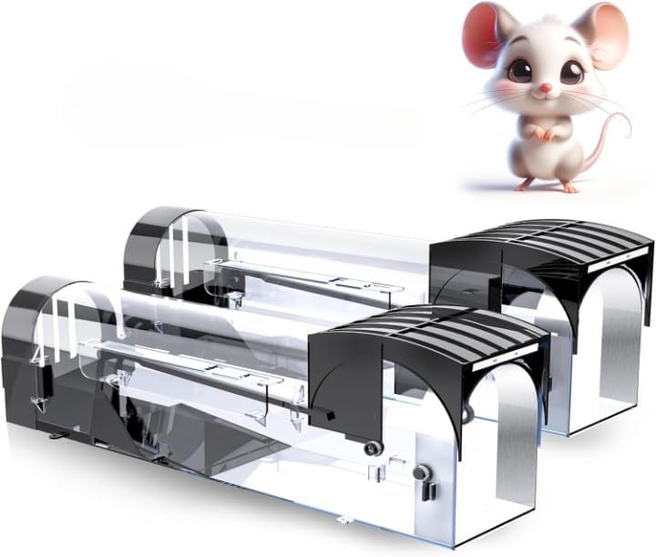 MARMIX Rat Trap Cage for House Garden Patio - 32 cm Humane Reusable ...