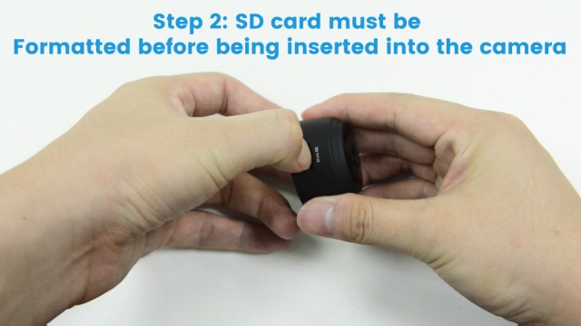 Watch step 2&Insert SD card before use our camera on Amazon Live