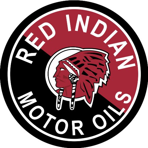 Red Indian Oil Logo Lot 331 RED INDIAN MOTOR OIL SIGN
