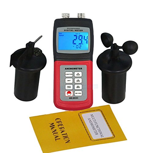 Digital Weather Meter Anemometer Wind Speed Gauge Airflow Measurement ...