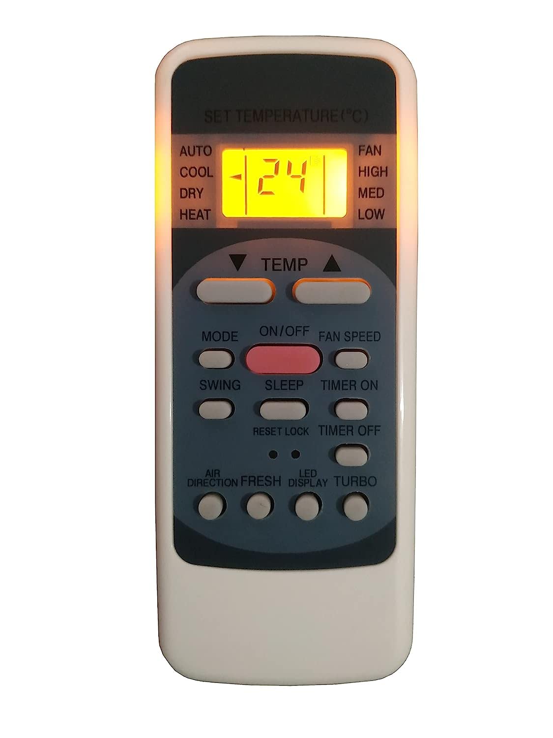 BhalTech 12 AC Remote Control with Display Light (Suitable for Carrier ...