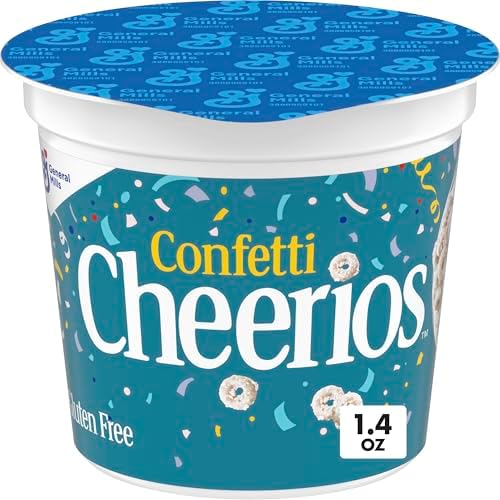 Amazon.com: Confetti Cheerios Breakfast Cereal Cup, Gluten Free, Single ...