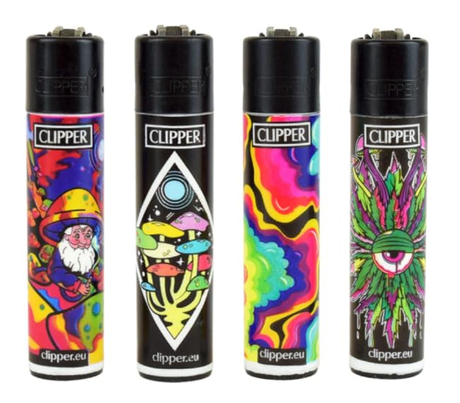 Amazon.com: Clipper Lighter 4 Pack (Micro Soft Black) : Health & Household