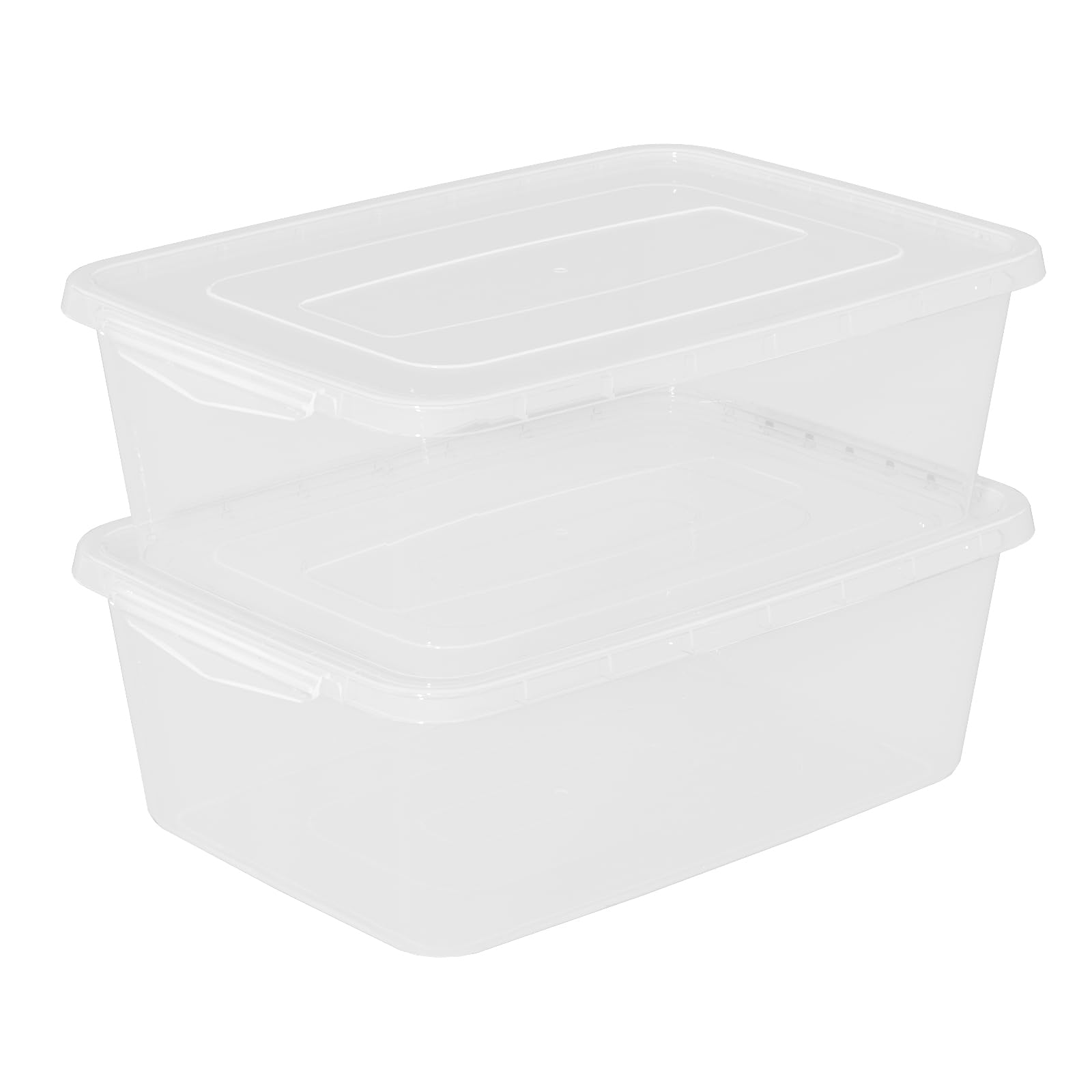 Amazon.com: Parlynies 2 Packs 16 L Plastic Storage Containers with ...