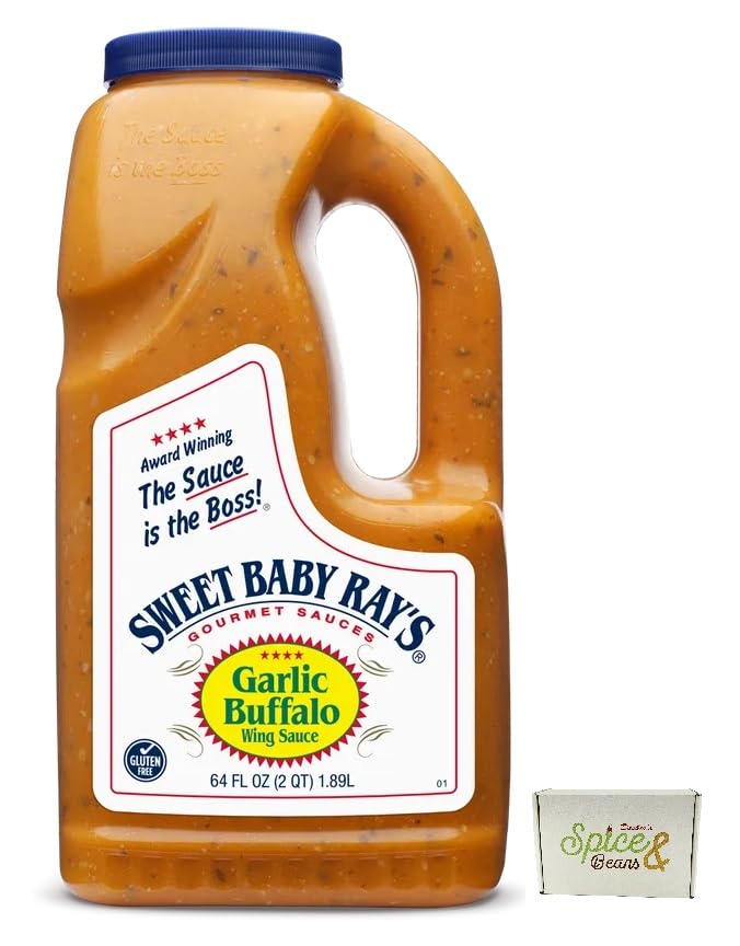Amazon.com : Sweet Baby Ray's Garlic Buffalo Wing Sauce - (1) 64oz ...
