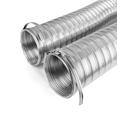 neverest Professional Hose Clamps Set of 2 Stainless Steel Pipe Clamps ...