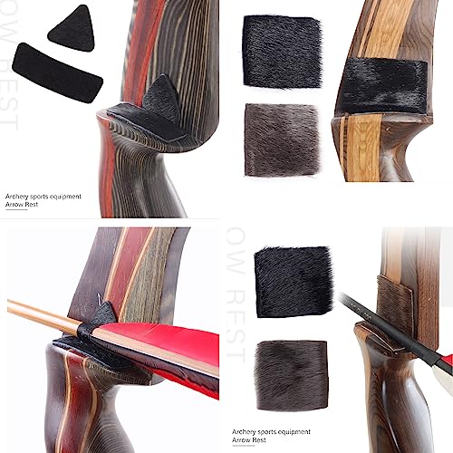 Snapklik.com : SPG Archery Hair Arrow Rest - 4 Packs All-Natural Fur ...