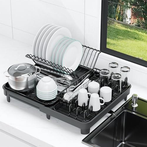 Amazon.com - Dish Drying Rack, Expandable Dish Racks for Kitchen ...