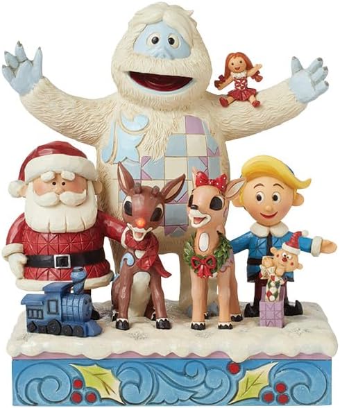 Amazon.com: Enesco Rudolph Traditions by Jim Shore Friend Group Lit ...