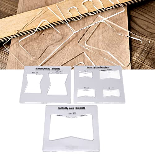 Woodworking Router Template, Butterfly Inlay Template Kit Transparent ...