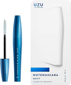 Amazon | UZU BY FLOWFUSHI (ウズバイフローフシ) モテマスカラ MOTE MASCARA [ネイビー] カラーマスカラ まつげケア 耐水性 お湯オフ 低刺激性 ...