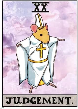 Amazon.com: Dorime Rat Mouse Pope Judgement Judgment XX Tarot Card ...