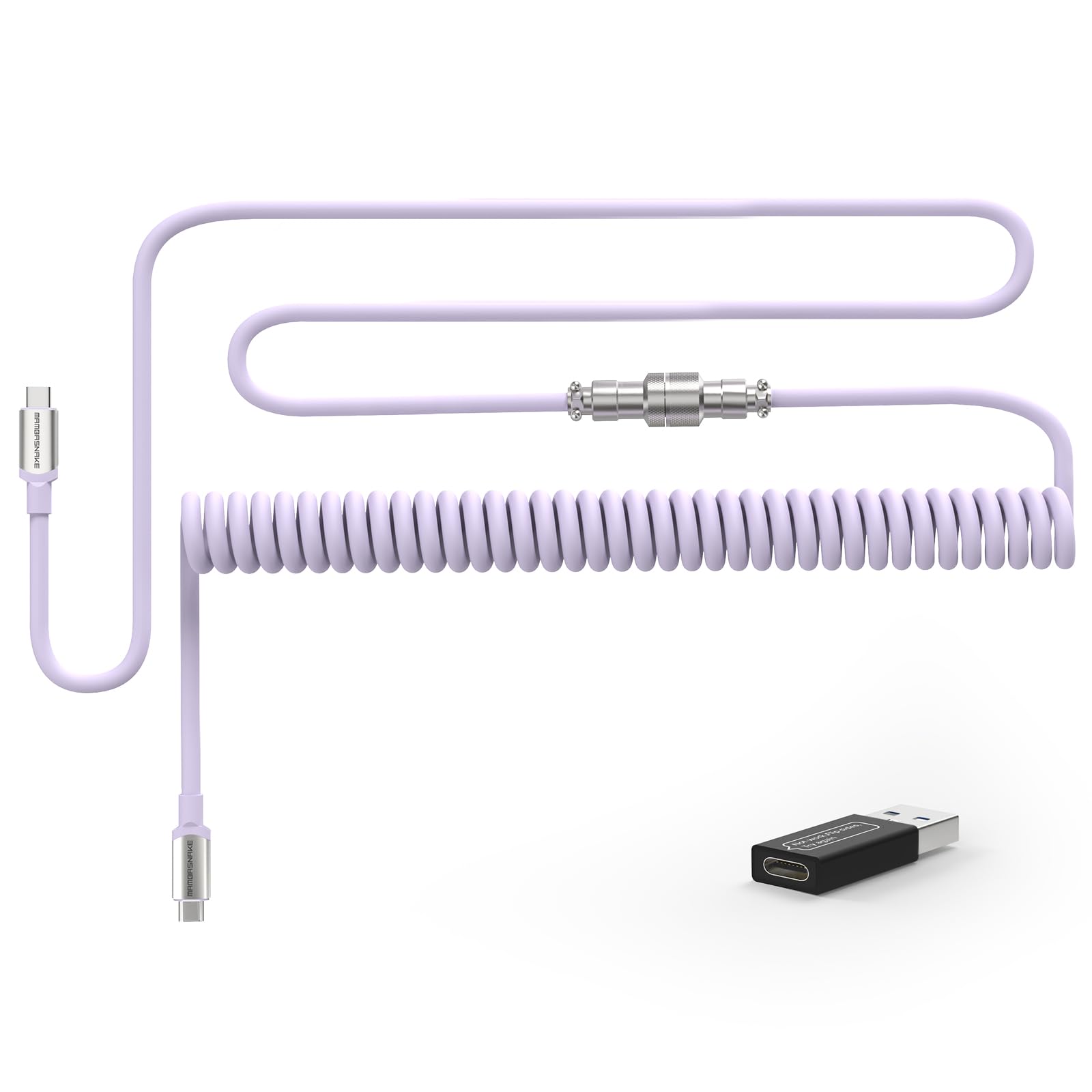 Amazon.com: ATTACK SHARK C04C Coiled Keyboard Cable Type-C to Type C ...