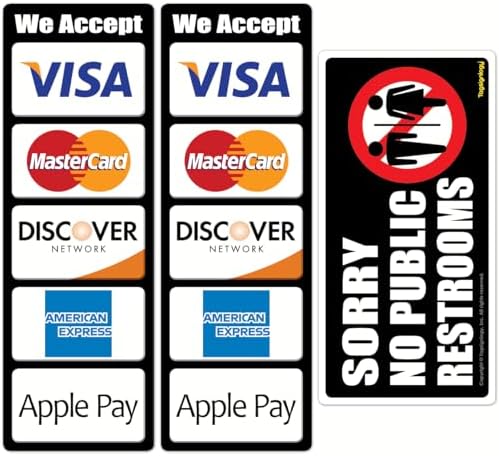 Credit Cards Accepted Here Sign