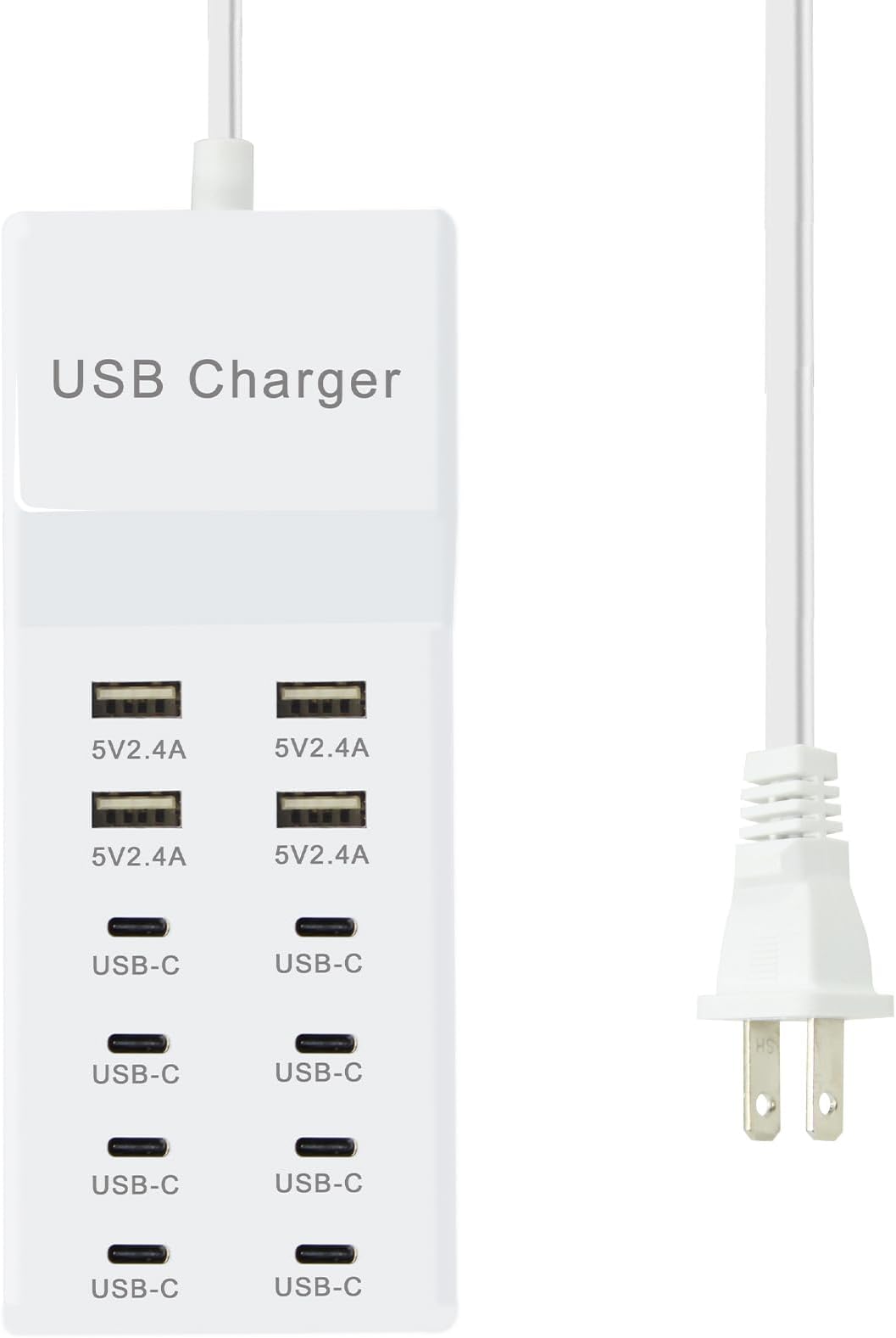 Amazon.com: USB Charger, 12-Port USB Charging Station (4 USB-A Ports and 8 USB-C Ports) Multiple ...