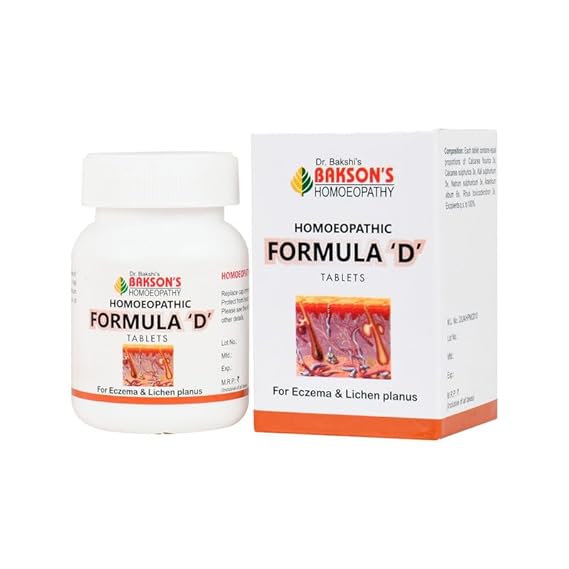 Buy Dr. Bakshi's BAKSON'S HOMOEOPATHY Formula 'D' Tablets | For Eczema ...