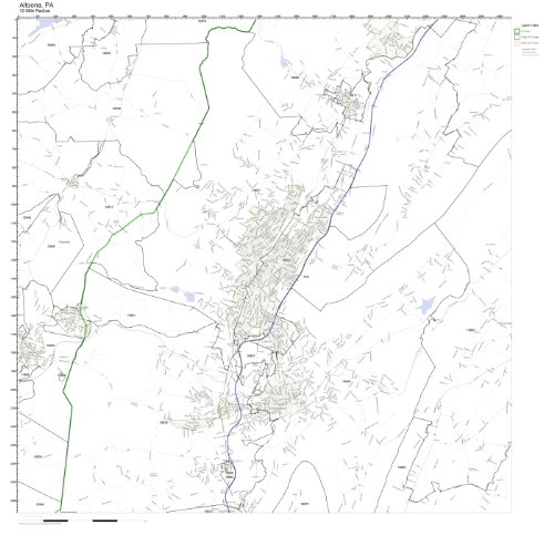 Altoona, PA ZIP Code Map Laminated: Amazon.com: Office Products