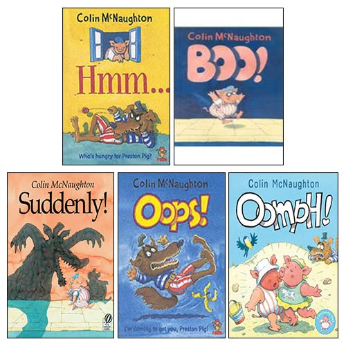 Colin Mcnaughton Collection 5 Books Set (Boo, Oops, Oomph, Suddenly ...