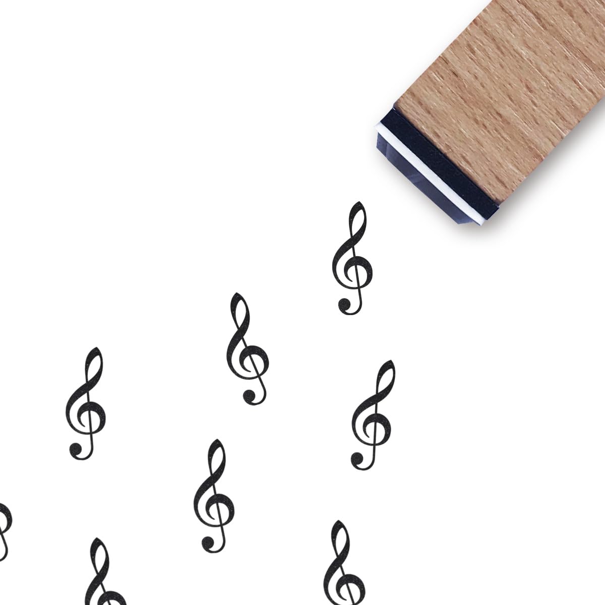 Amazon.com: Music Notes Rubber Stamp, 3/5 Inch Small Mini Stamp for ...