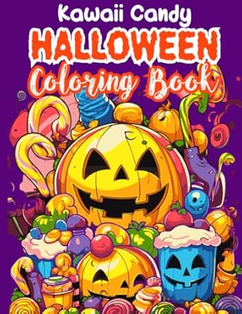 Amazon.com: Kawaii Candy Halloween Coloring Book: Creepy And Cute ...