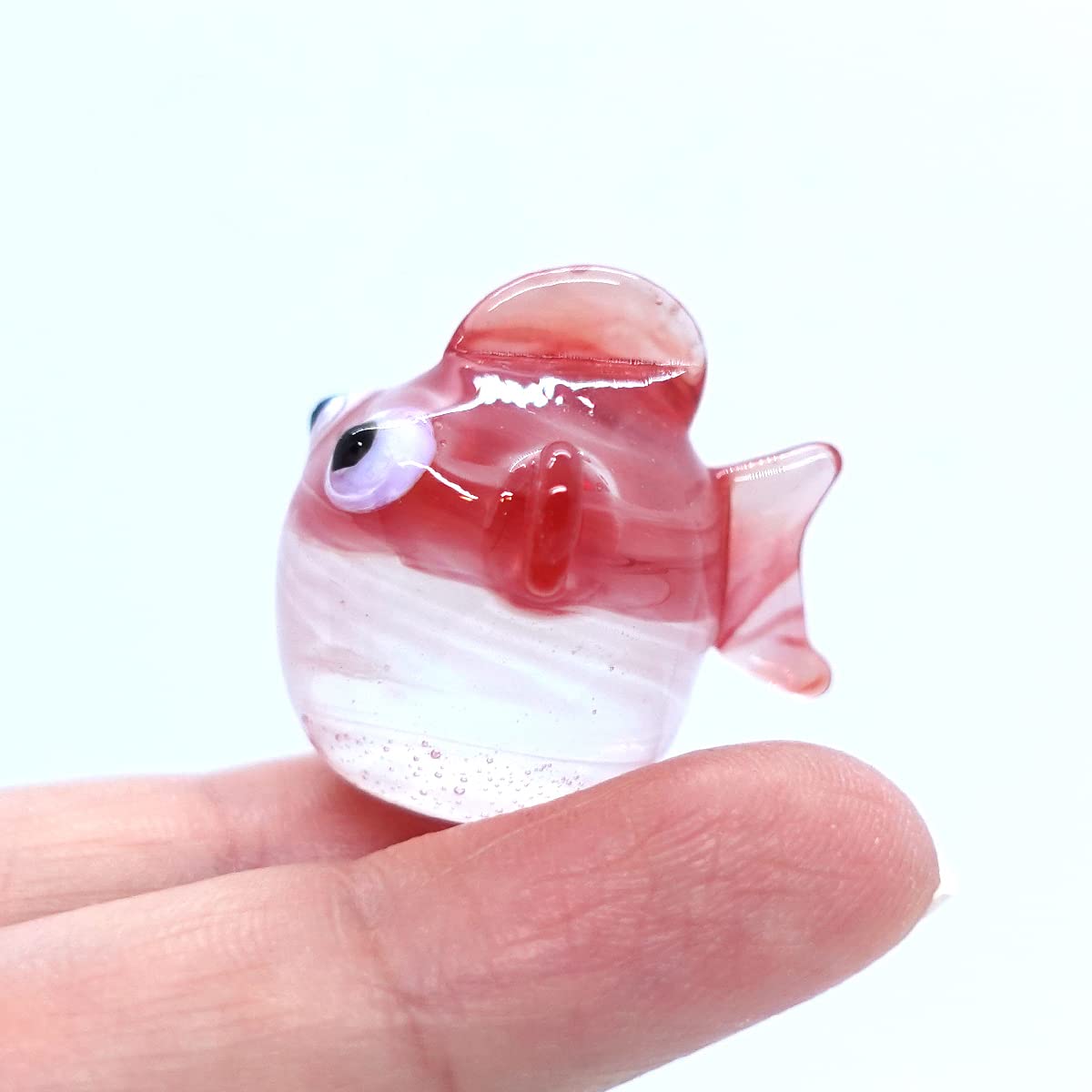 Amazon.com: Sansukjai Rare Fish Micro Tiny Figurines Hand Blown Color ...