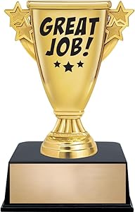 Amazon.com : Crown Awards Great Job Cup Trophy, 6" Great Job Cup Trophy ...