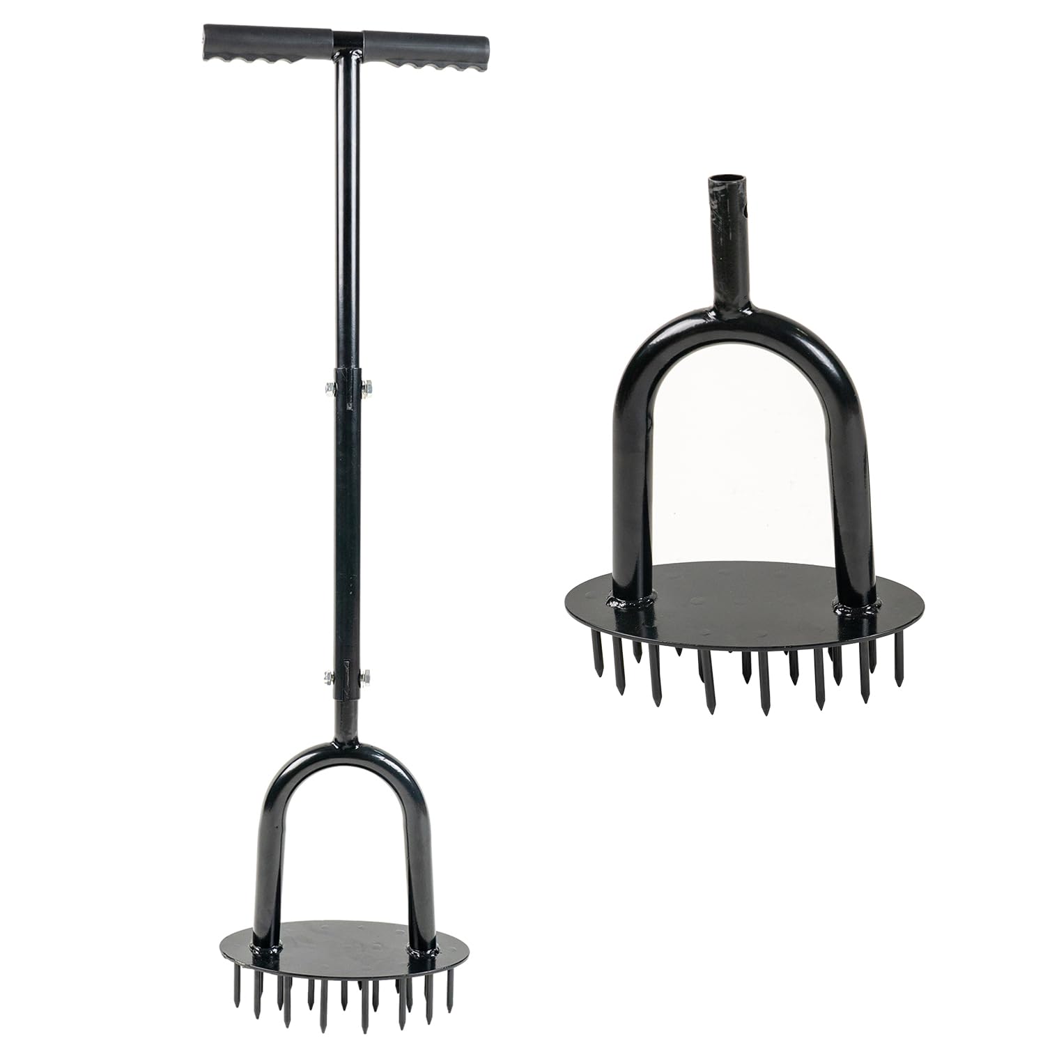 Forcecar Lawn Aerator Spike with 19 Iron Spikes Manual Metal Spike ...