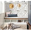 Fiula Peel and Stick Wallpaper Modern Brown and White Wallpaper Dog ...