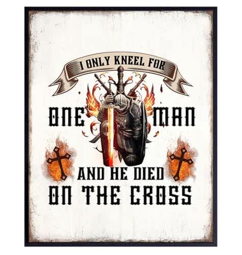 Amazon.com: Christian Wall Art for Men - Masculine Wall Decor - Jesus ...