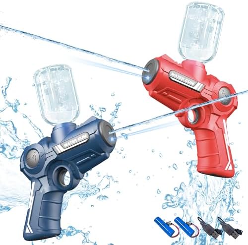 Electric Water Gun, 2 Pack Squirt Guns for Kids & Adults
