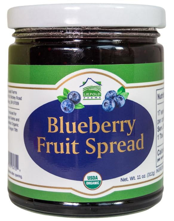 Amazon.com : Liepold Farms Organic Blueberry Fruit Spread, 11oz ...
