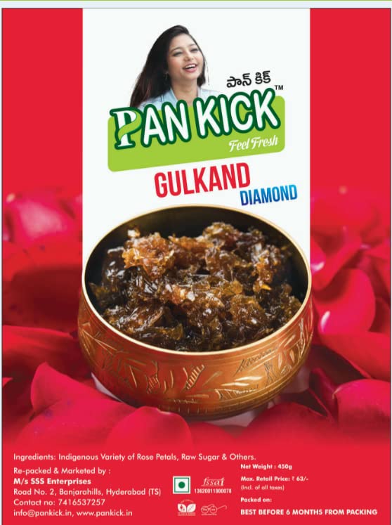 PAN KICK Gulkand Pack of 5(450 Grams Each) : Amazon.in: Grocery ...