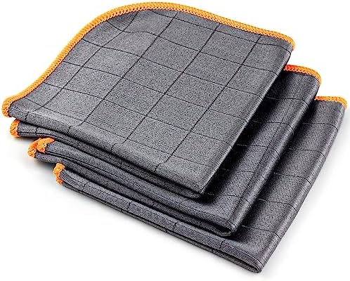 Airlab 3X Glass Cleaning Cloth Streak Free, 400GSM Thickened Magic ...