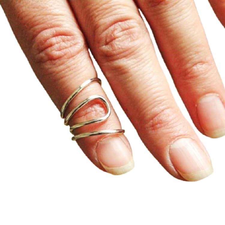 Amazon.com: Silver Field Arthritis Splint Ring, Lateral Deviation ...