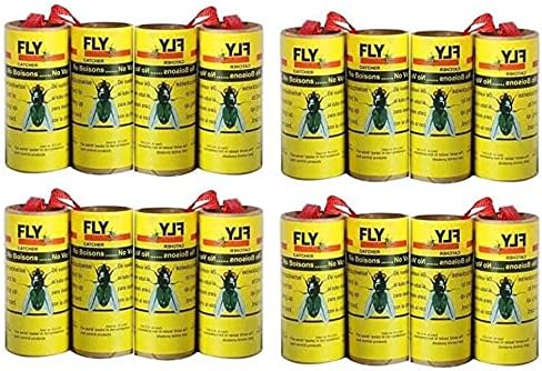 Haimist 16 Pesticide Free Fly Paper, Sticky Fly Catchers Set for Indoor ...