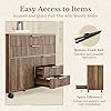 Amazon.com: Perledesign Fluted File Cabinet with 5 Drawers, Large ...
