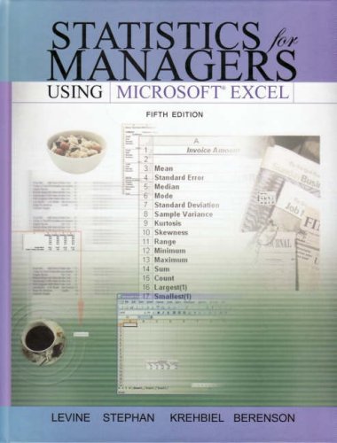 Statistics for Managers Using Microsoft Excel and Student CD Package ...