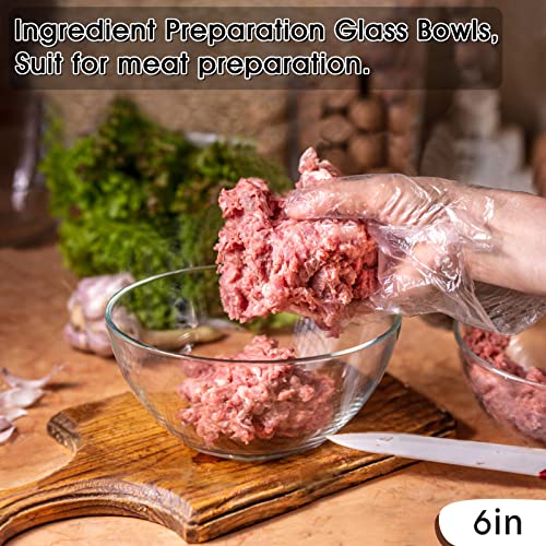 Snapklik.com : 6 Inch Glass Bowls, 22oz Small Glass Bowl Set, Clear ...
