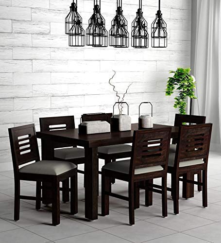 DaneWood Sheesham Wood Dining Table 6 Seater | Six Seater Dinning Table ...