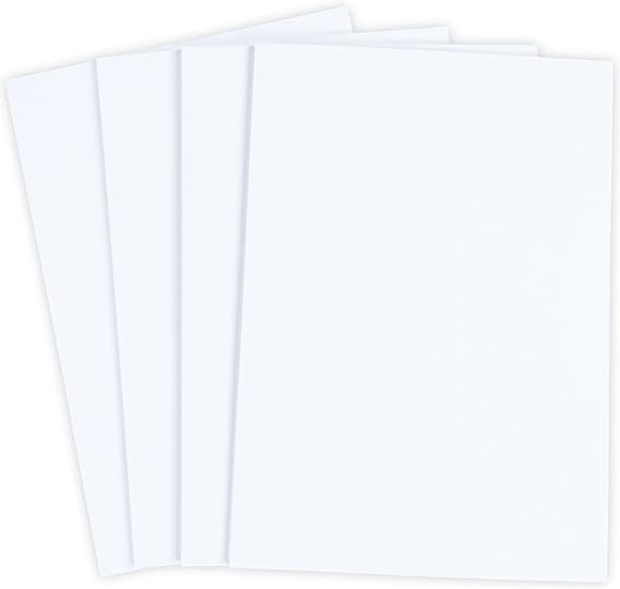 A4 Bright White Craft Card 300gsm 380 Micron Art Card 50 Sheets ...