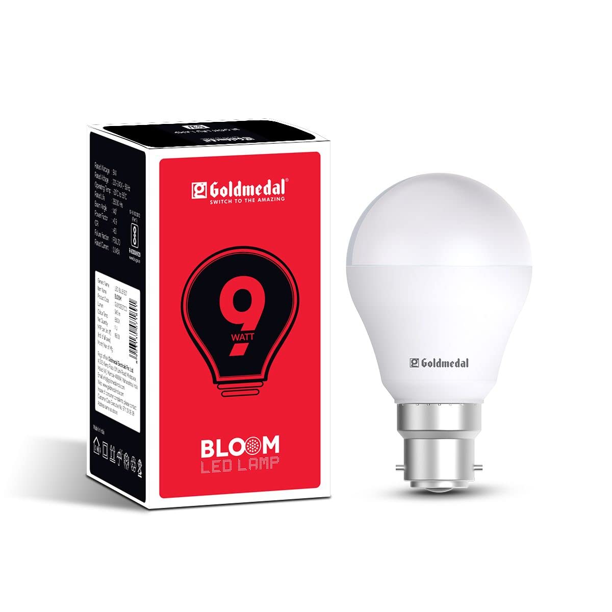 Buy Goldmedal Bloom 9W B22 LED Bulb - Warm White (Pack of 1) Online at ...