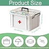 Sightday Household Medicine Storage Box Organiser,First Aid Box,Double ...