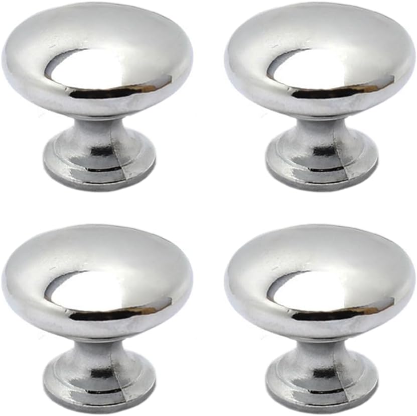 TopHomer 4 Pcs Cabinet Door Knobs, Mushroom Drawer Knob Aluminium Alloy ...