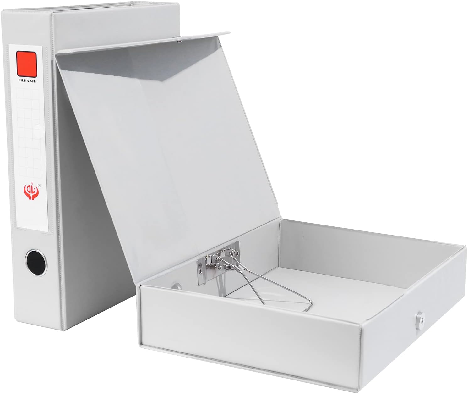 5 Star Box File Polypropylene with Twin Clip Lock Foolscap Black ...