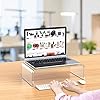Amazon.com: DYCacrlic Clear Acrylic Computer Monitor Stand, Heavy Duty ...