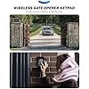 ZUMI Wireless Keypad for Gate Opener, Wall Mounted Door Keypad, IP54 ...
