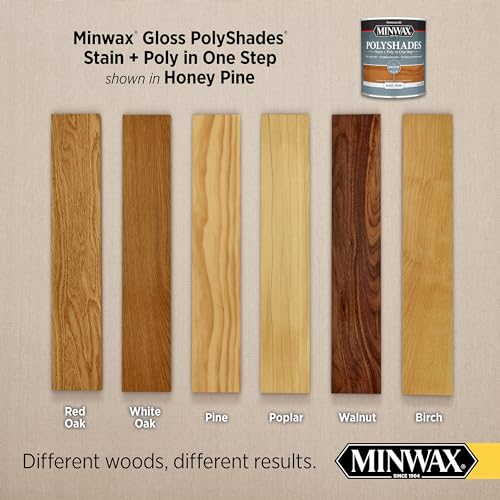 Snapklik.com : Minwax PolyShades Wood Stain + Polyurethane Finish 12 Pint