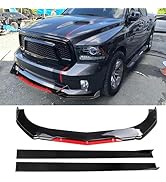 Amazon.com: DREAMOTOR Front Bumper Lip Spoiler, Car Universal ...